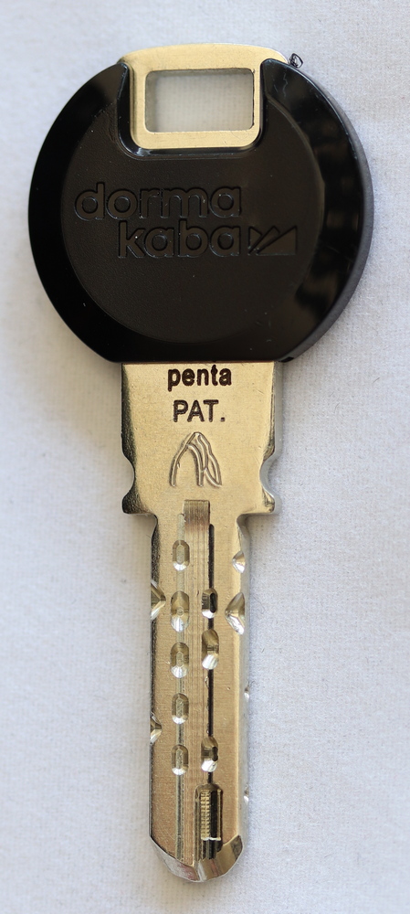 Патрон KABA System Penta, с ламела, размер 40/50 мм, 5 ключа: ASD BG е ...