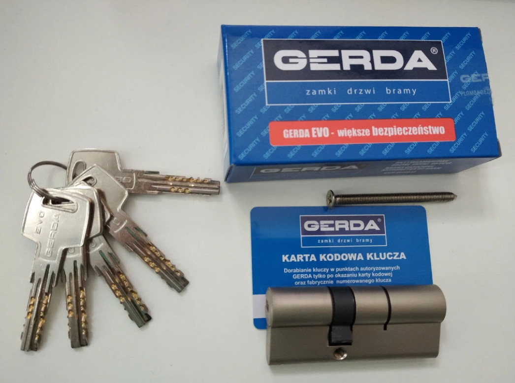 Секретна ключалка GERDA EVO 35/40 мм, никел: ASD BG е-магазин